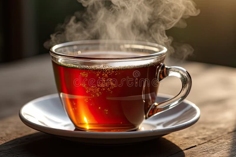 Cup of Intimate Tea stock illustration. Illustration of serenity ...