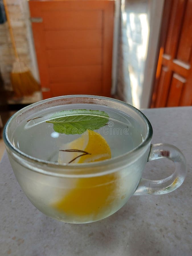 A Cup of Lemonade Ice Served As a Refresher. Stock Photo - Image of ...