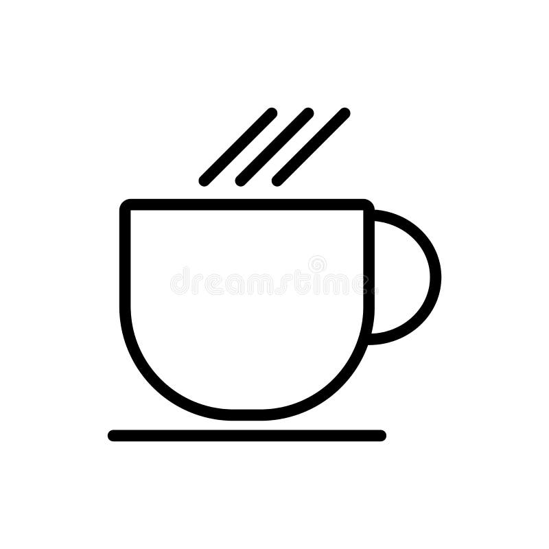 Cup Line Icon. Vector Simple Minimal 96x96 Pictogram Stock Vector ...