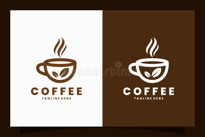 Cup Logo in Simple Line Concept Stock Vector - Illustration of symbol ...