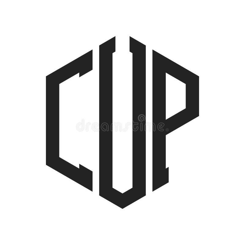 CUP Logo Design. Initial Letter CUP Monogram Logo Using Hexagon Shape ...