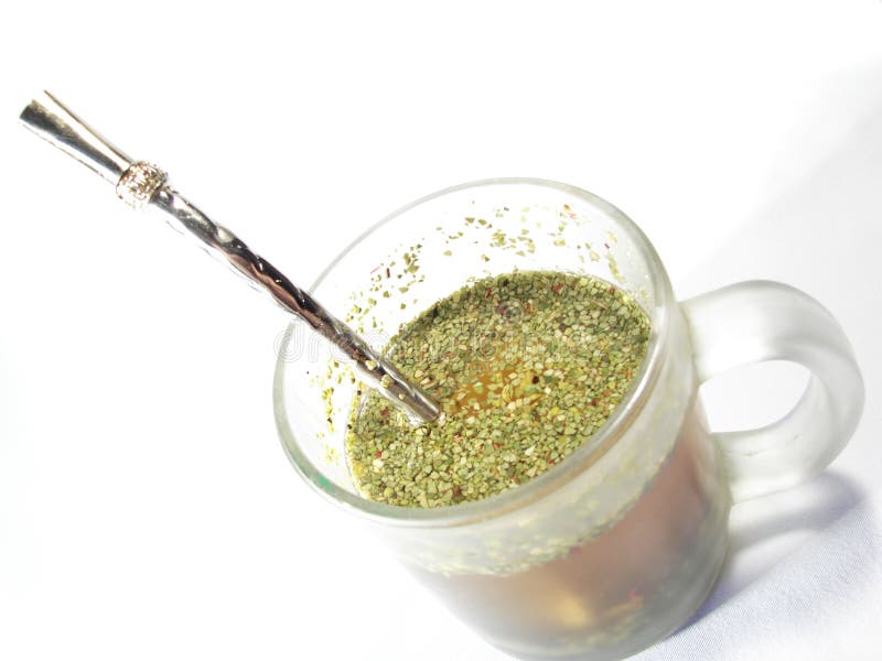 Cup with Mate Tea and Shadow Stock Image - Image of refreshing ...