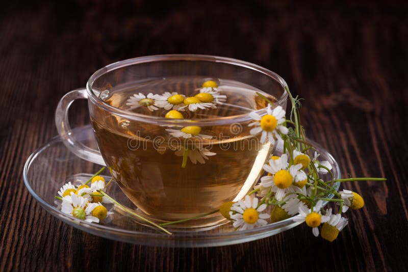 Cup of Medicinal Chamomile Tea Stock Image - Image of teacup, herb ...