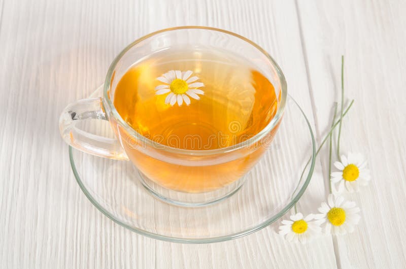 Cup of Medicinal Chamomile Tea Stock Photo - Image of antimicrobial ...