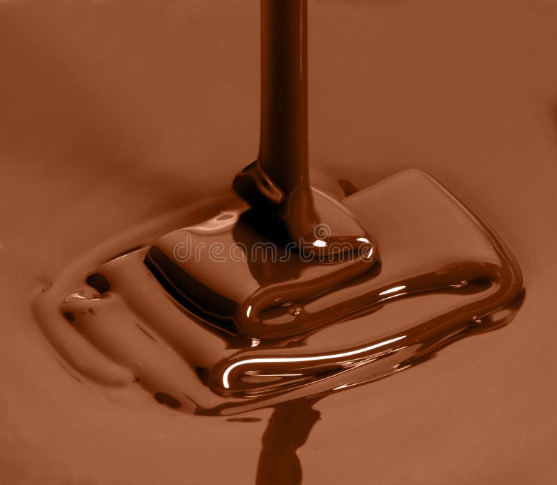 Melted Chocolate is Splashing and Forming a Crown Shape Stock Image ...
