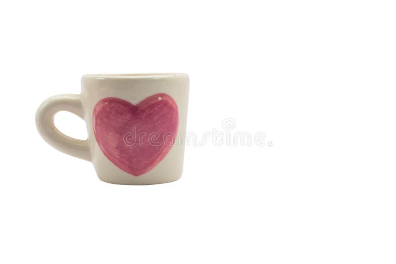 Cup painted heart stock photo. Image of heart, drink - 66243204