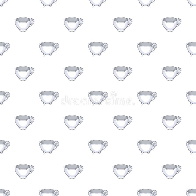 Cup pattern, cartoon style stock vector. Illustration of elegance ...