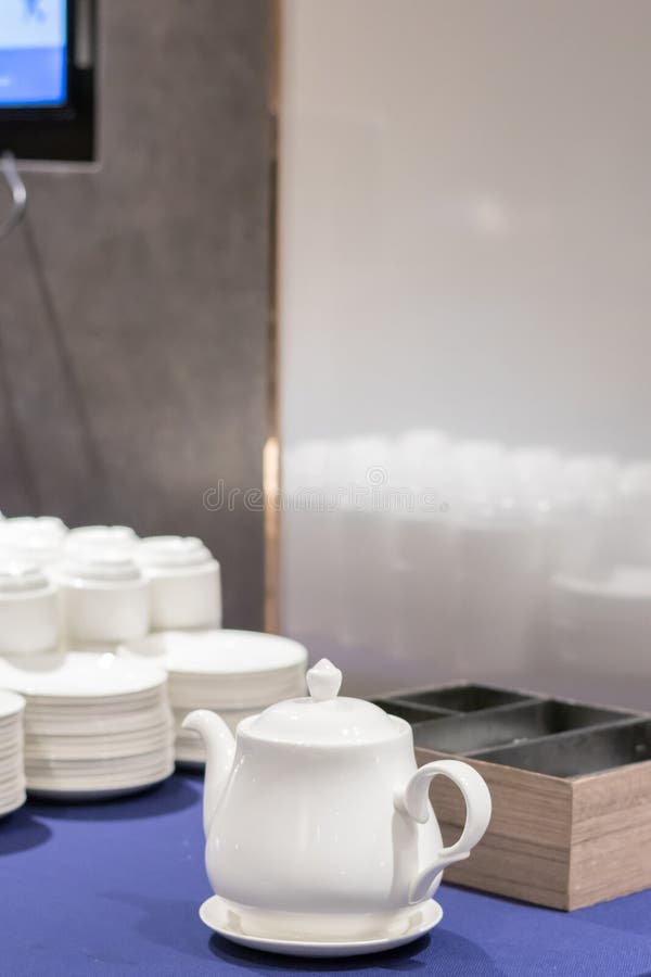 Cup of Pouring Cream on the Table in the Cafe Stock Image - Image of ...