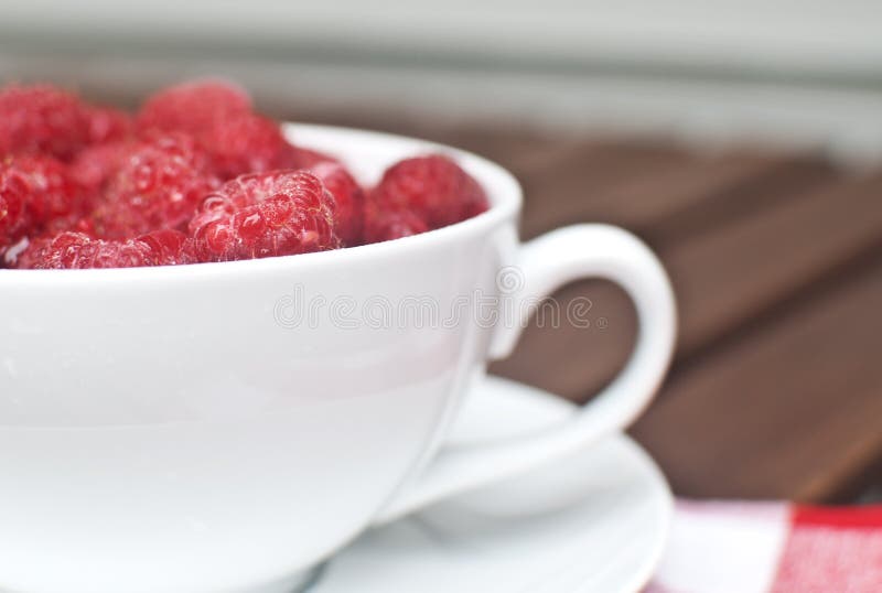 Cup with raspberry stock photo. Image of drink, herbal - 24613154