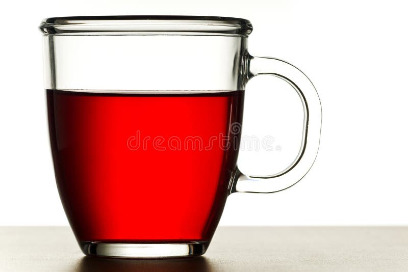 Cup of red tea stock image. Image of teapot, breakfast - 18628895