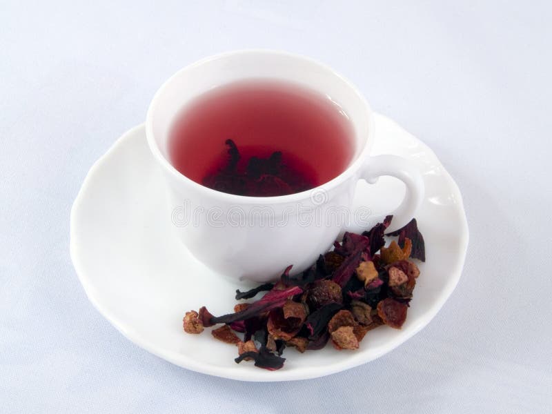 Cup of red tea stock image. Image of leaves, beverage - 5205239