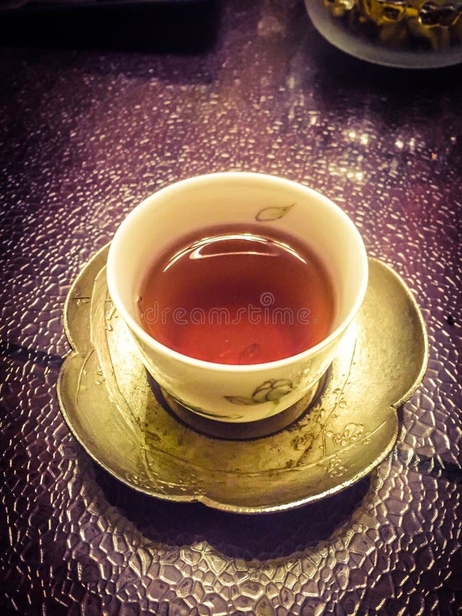 Cup of red tea stock photo. Image of white, glow, texture - 79583158