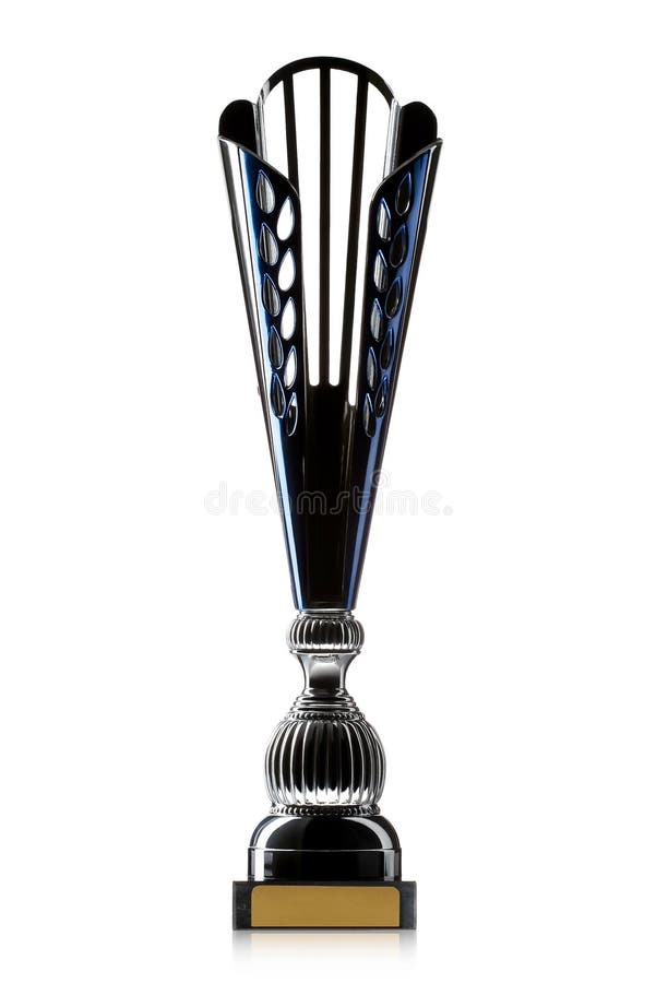 Cup. Silver Cup of the Winner Isolated on White Background Stock Image ...
