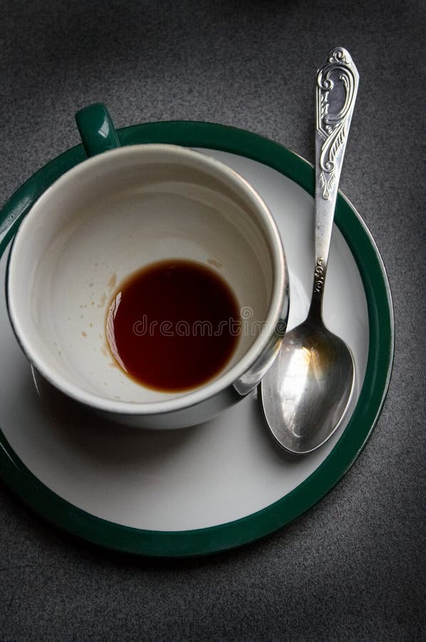 Cup and the spoon stock photo. Image of caffeine, restaurant - 1677214