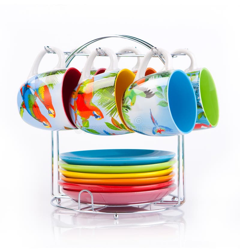 Cup Stand stock image. Image of empty, hanging, isolated - 10232183