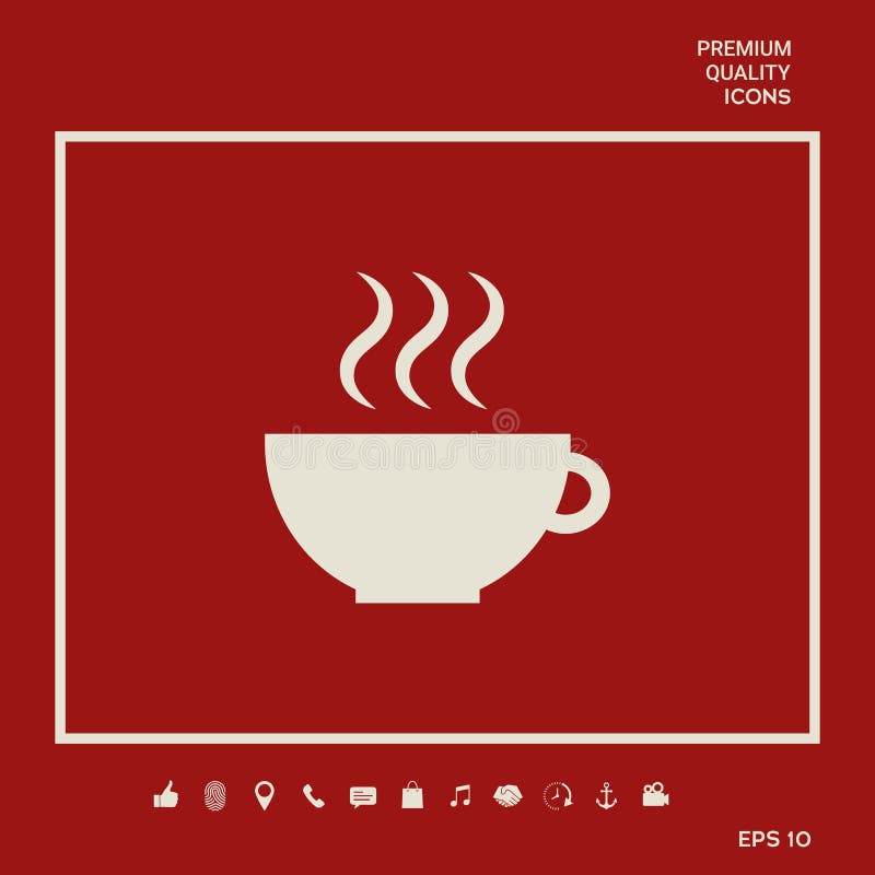 Cup with Steam. Graphic Elements for Your Design Stock Vector ...