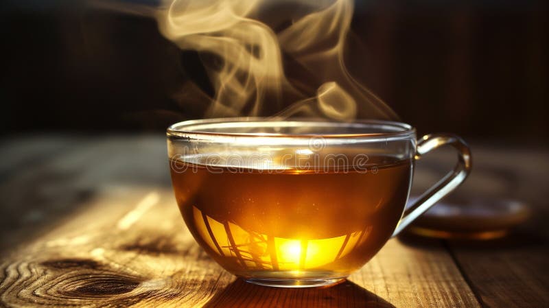 Cup of steaming hot tea stock photo. Image of fresh - 333235982