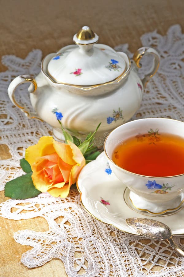 A cup of tea stock image. Image of drink, flowers, aromatic - 2202039