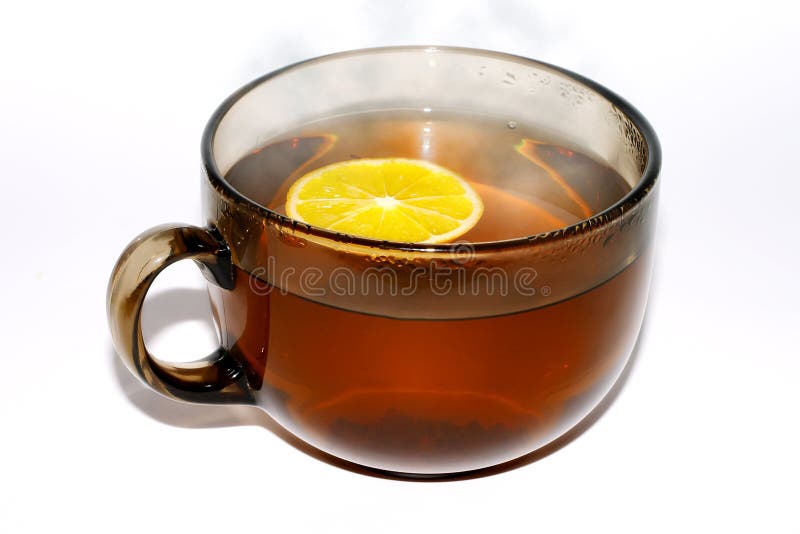 Cup of tea. stock photo. Image of brown, leaves, clear - 403184