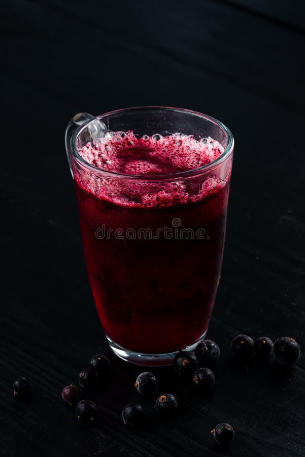 Hot black currant tea stock image. Image of detox, berries - 204681555