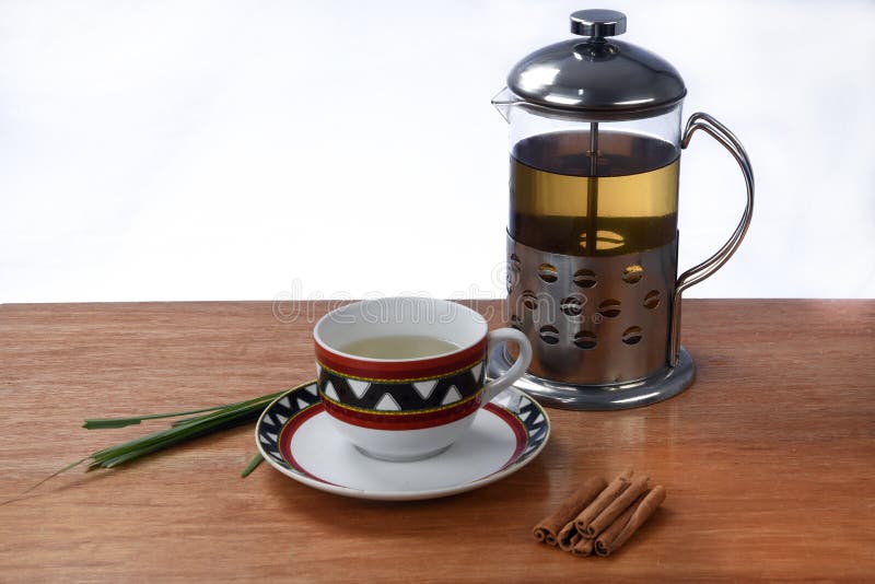 Cup of Tea with Cheese on Wooden Table, Brazilian Breakfast Stock Image ...