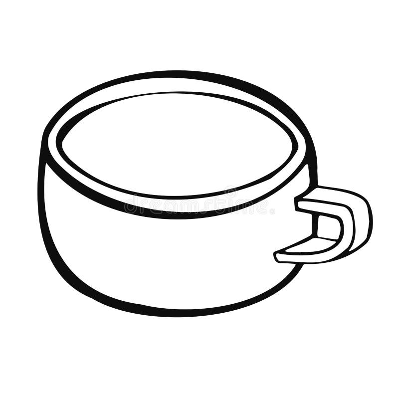 Side View Coffee Tea Cup Stock Illustrations – 988 Side View Coffee Tea ...
