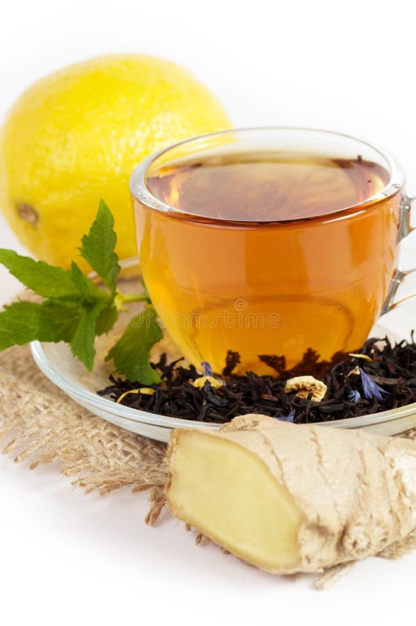 Hot Ginger tea with vapor stock image. Image of drink - 26107589