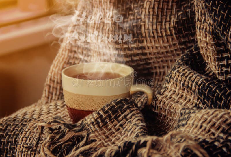 A Cup of Tea. Hello, Autumn. Selective Focus. Stock Photo - Image of ...