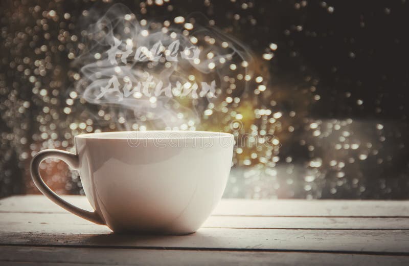 A Cup of Tea. Hello, Autumn. Selective Focus. Stock Photo - Image of ...
