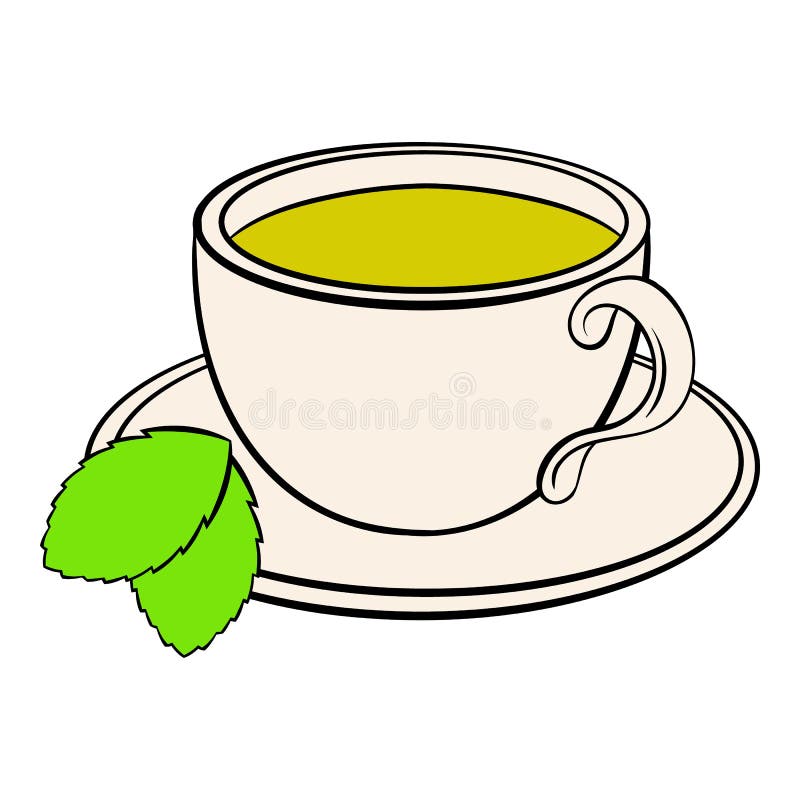 Cup of tea icon cartoon stock vector. Illustration of asia - 88449044