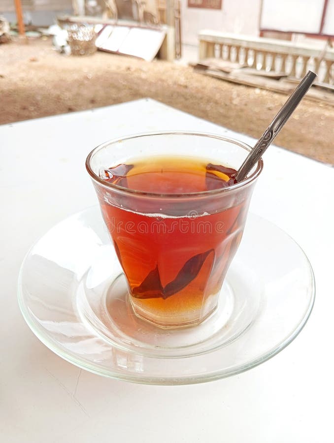 A Cup of Tea at a Local Coffee Shop in Aceh-Indonesia Stock Photo ...