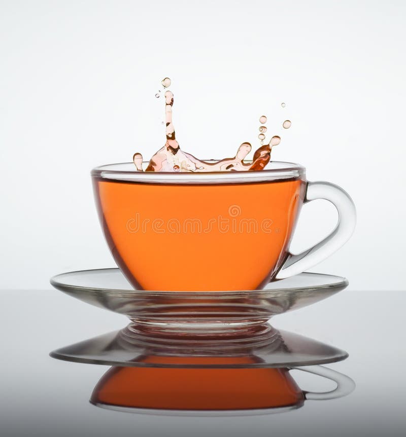 Cup of tea stock photo. Image of fresh, glass, isolated - 48852492
