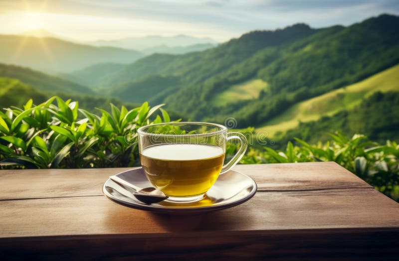 Cup of Tea in the Mountains is a Photo of Mountain Tea Stock Photo ...