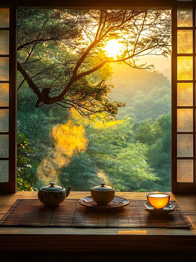 Cup Tree Sits Table Saucer Bowl Stock Photos - Free & Royalty-Free ...