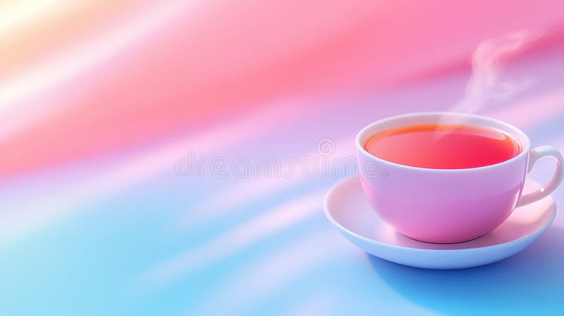 Pink Coffee Tea Cup Transparent Background Ai Generated Stock Photos ...