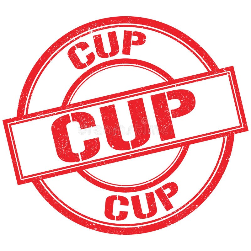 CUP Text Written on Red Stamp Sign Stock Illustration - Illustration of ...