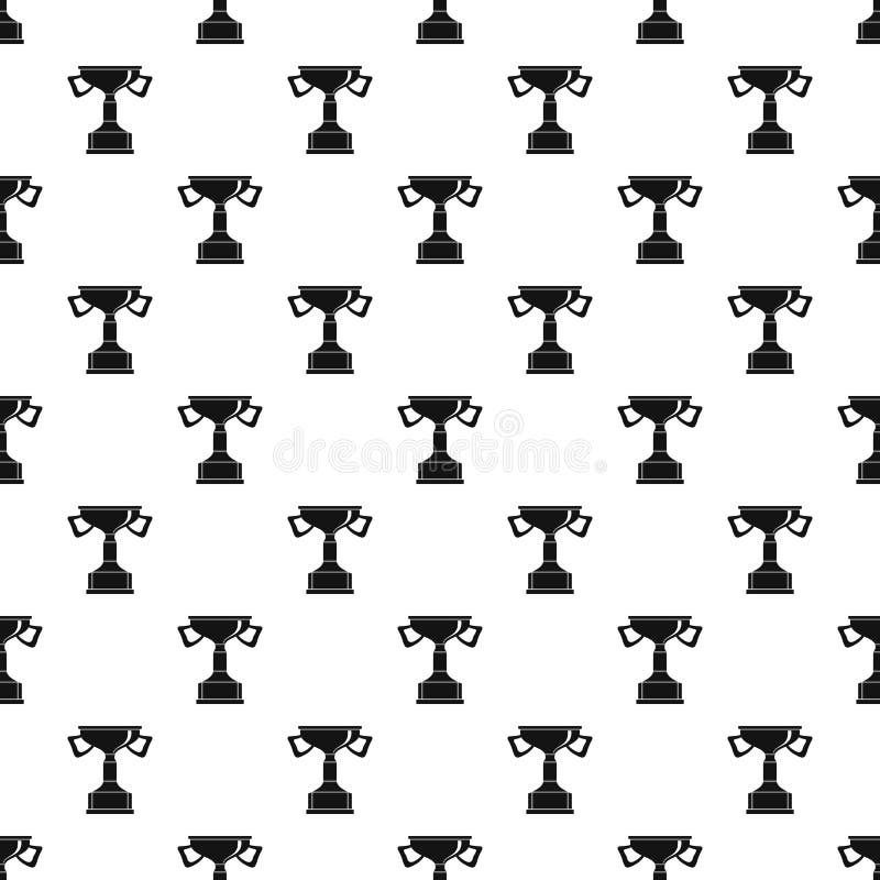 Cup for Victory Pattern Vector Stock Vector - Illustration of material ...