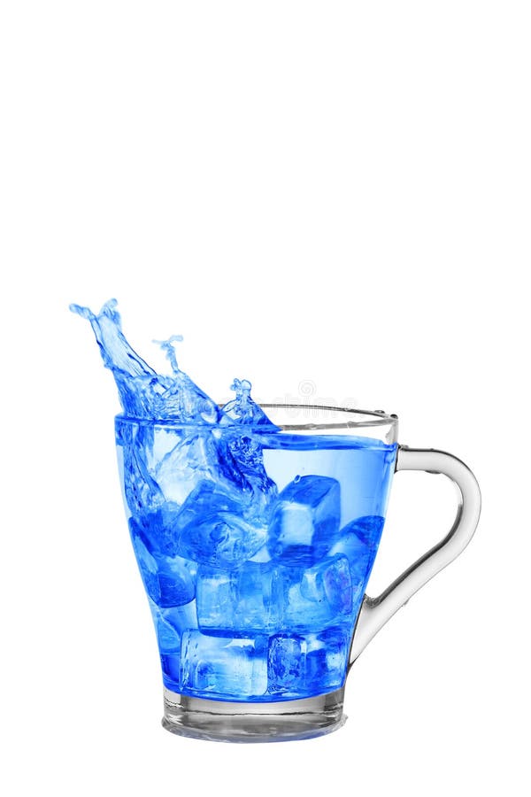 Cup of water and ice cubes stock photo. Image of freshness - 31843156