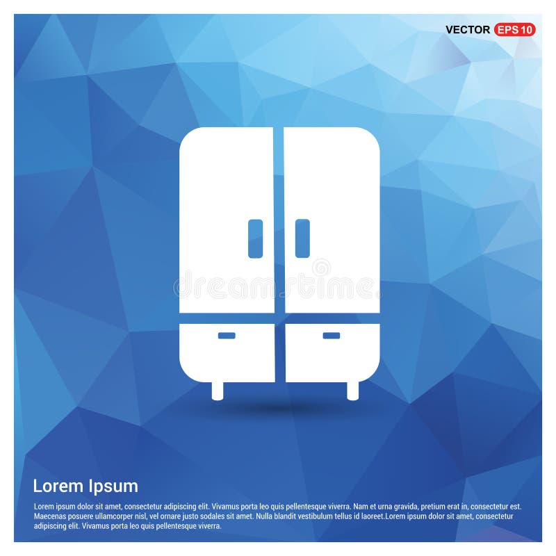 Cupboard Icon stock vector. Illustration of office, design - 125623701