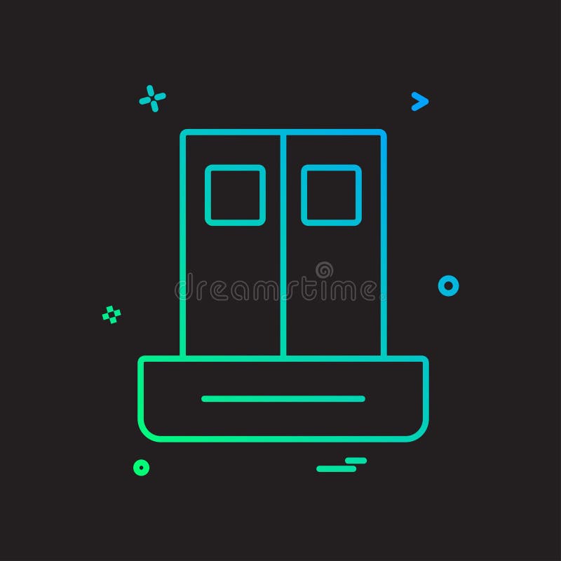 Cupboard Icon Design Vector Stock Vector - Illustration of isolated ...