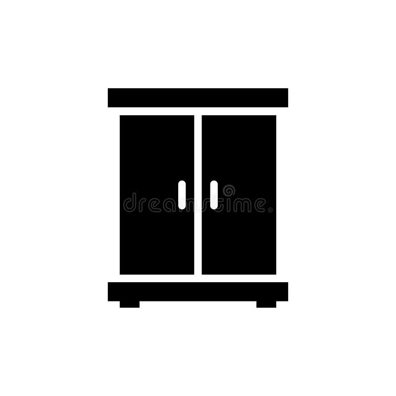 Cupboard Icon Flat Vector Template Design Trendy Stock Vector ...