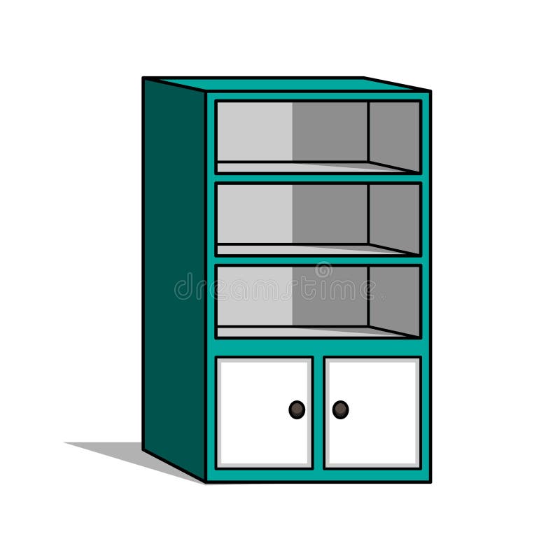 Cupboard Illustration 4 stock vector. Illustration of drawing - 353011616