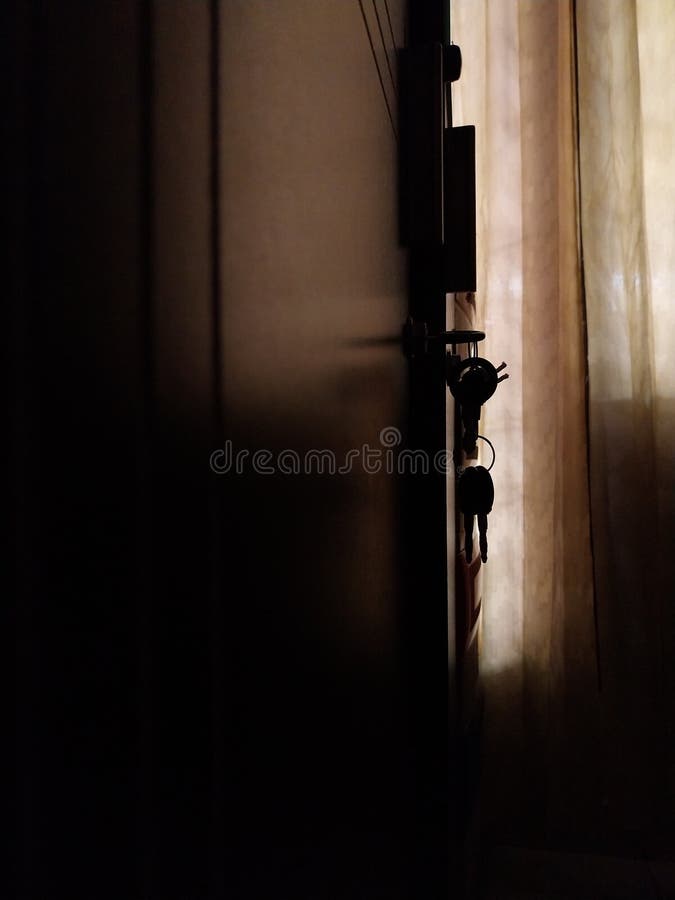 Cupboard Key Silhouette-like in a Room Stock Image - Image of texture ...