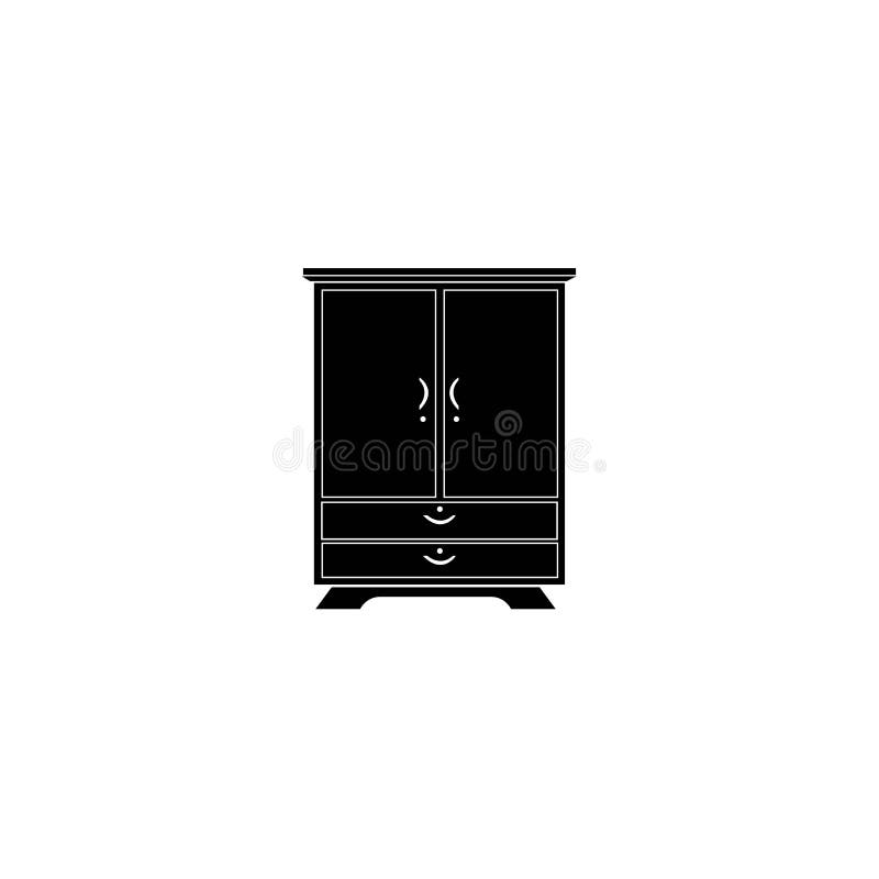 Cupboard logo icon vector stock illustration. Illustration of interior ...