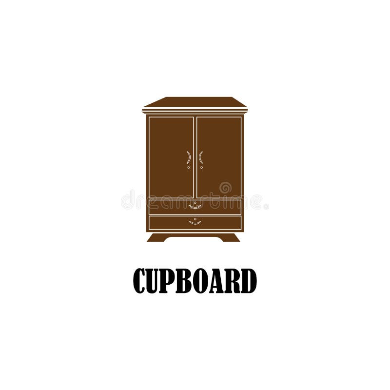Cupboard Logo Icon Vector Design Template Stock Vector - Illustration ...