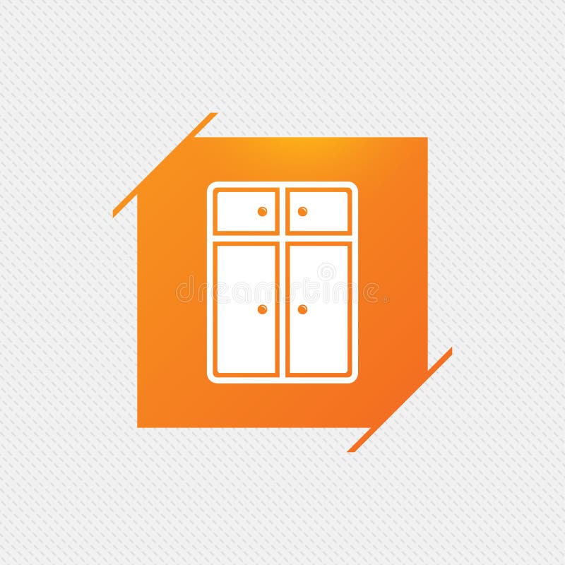 Cupboard Sign Icon. Modern Furniture Symbol Stock Vector - Illustration ...
