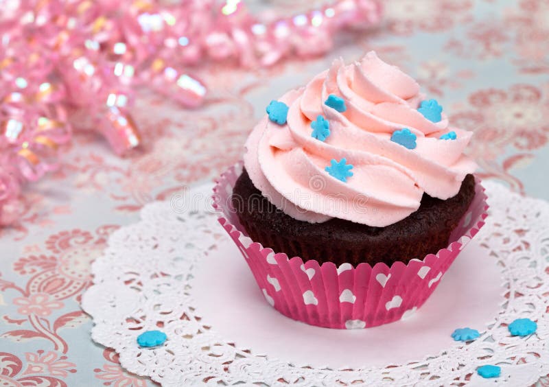 Cupcake stock image. Image of ribbon, food, happy, delicious - 23160481