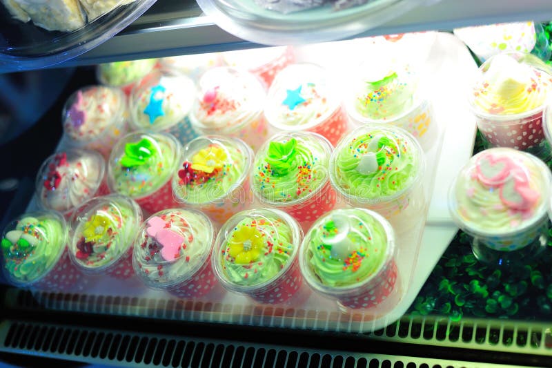 Cupcake in Bakery Room Place Stock Photo - Image of cakes, gourmet ...