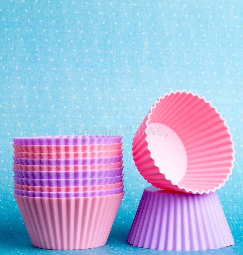 Cupcake forms stock image. Image of home, cook, reusable - 27444547