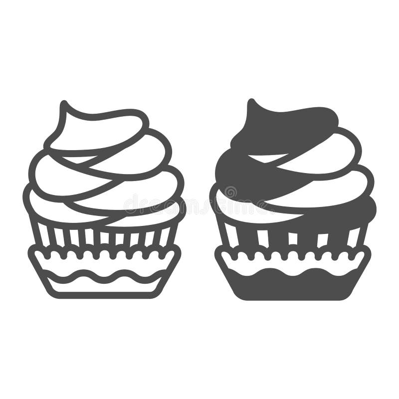 Cupcake Frosting Line Stock Illustrations – 744 Cupcake Frosting Line ...